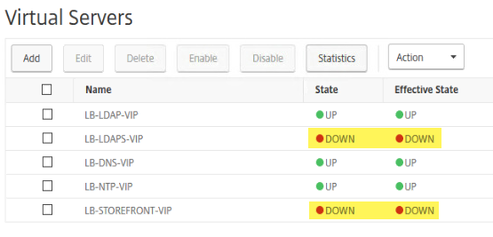 Citrix Netscaler - Virtual Server SSL Down - Virtualease